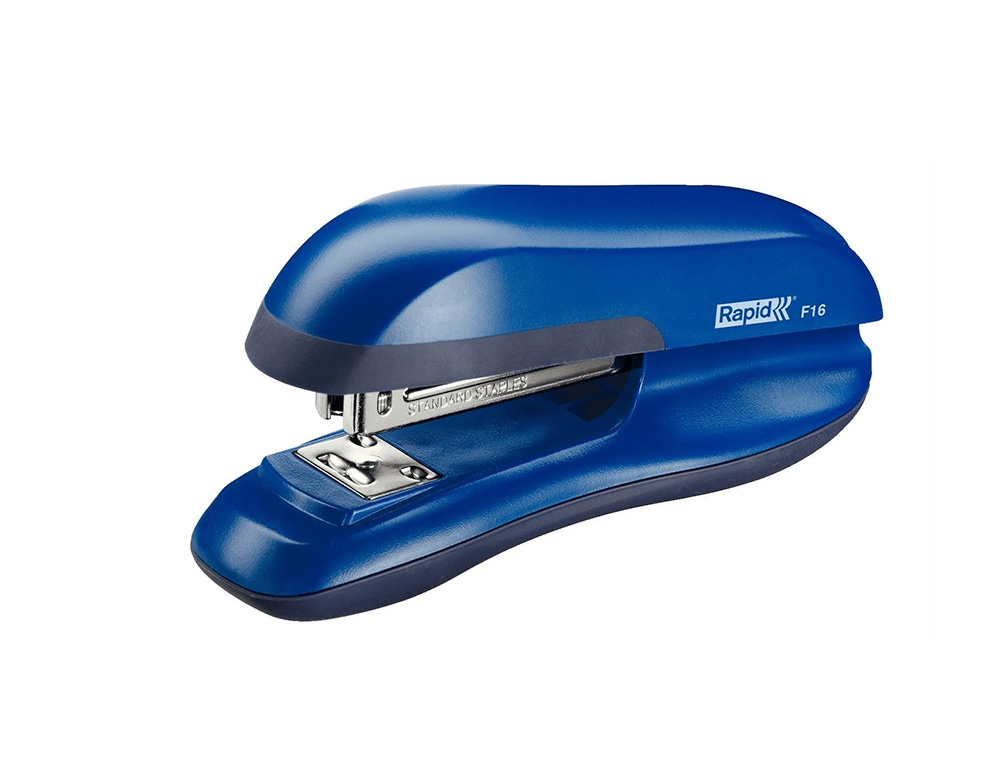 Agrafador rapid f30 plastico abs cor azul capacidade 30 folhas usa ...